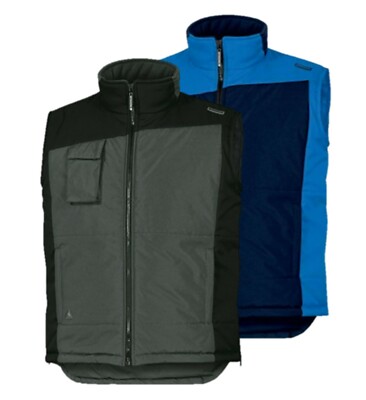 Delta Plus Panoply Zipped Winter Padded Multi Pocket Work Vest Gilet ...