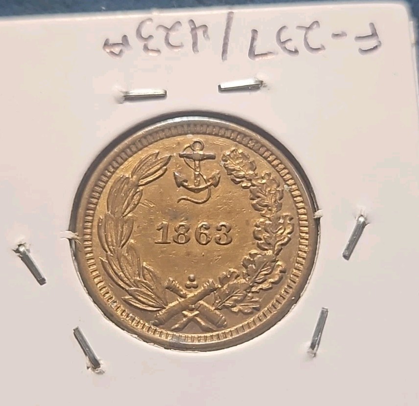 1863 Our Little Monitor - Civil War Token (MT.#0815) | eBay