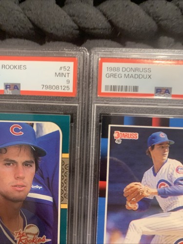 Greg Maddux Mixed PSA Lot of 6 Different Chicago Cubs Baseball Cards ...