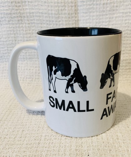 Small Cow Far Away Mug / Cup Funny Novelty Farming Gift Father Ted ...