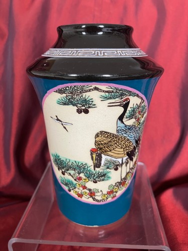 Japanese Pottery Vase Signed Tanzan Meiji Period | eBay