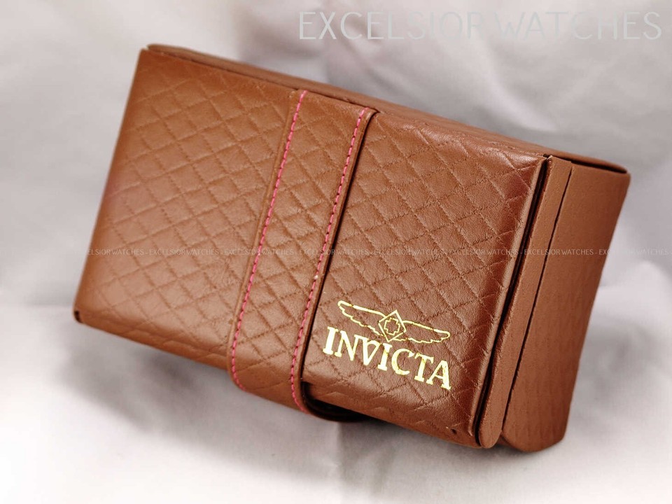NEW Invicta 3 Slot Watch Case BROWN / PINK | eBay
