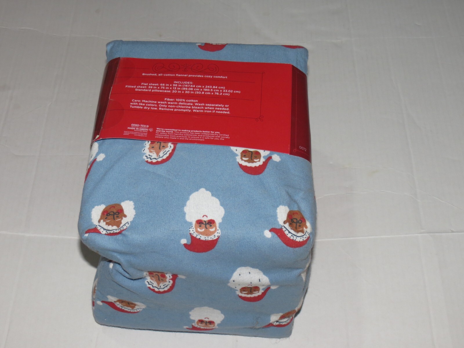 Holiday Pattern Flannel Sheet Set - Wondershop Twin Fitted Flat & 1 ...