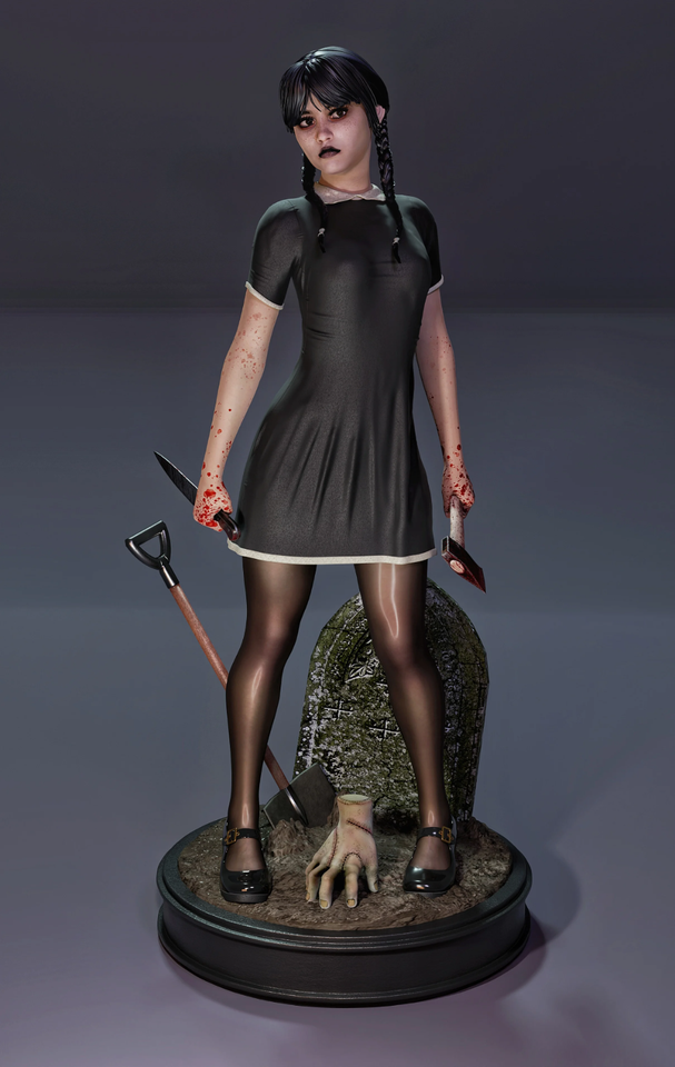 Wednesday Addams Jenna Ortega Statue Sexy Jenna Ortega Figure Pre-Order ...