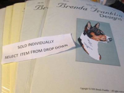 Brenda Franklin Designs Dog Cross Stitch CHART-DB Series- Breeds ...