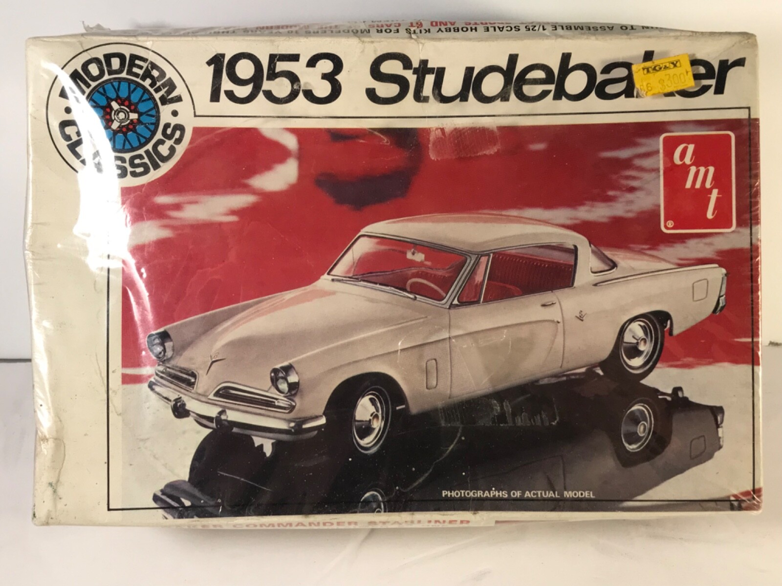 AMT t396 1953 Studebaker Starliner Modern classic vintage toy KIT 1/25 ...