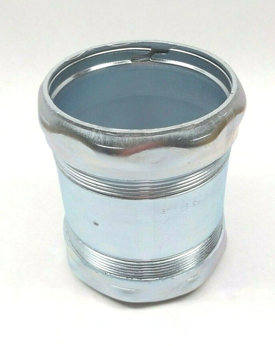 (1) Egs 6300s EMT Coupling Gland Compression Type Steel Zinc Plated 3 ...