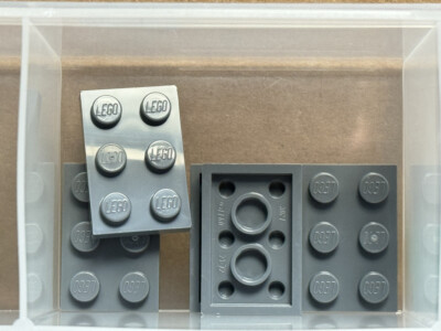 LEGO Parts - Dark Bluish Gray Plate 2 x 3 - No 3021 - QTY 5 | eBay
