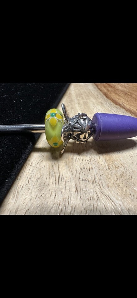 TROLLBEADS Troll Of Wisdom Pendant With Unique Yellow Flower Bead | eBay