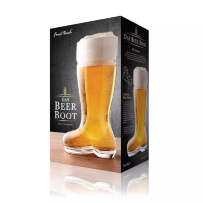 Das Beer Boot Final Touch Boot 33 oz Clear Glass Beer Glass Brand New Free Ship | eBay