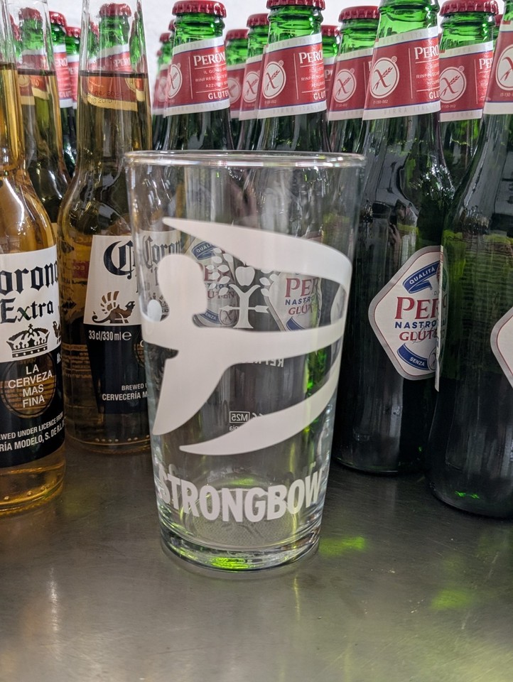 Strongbow White Pint Glass x2 | eBay UK