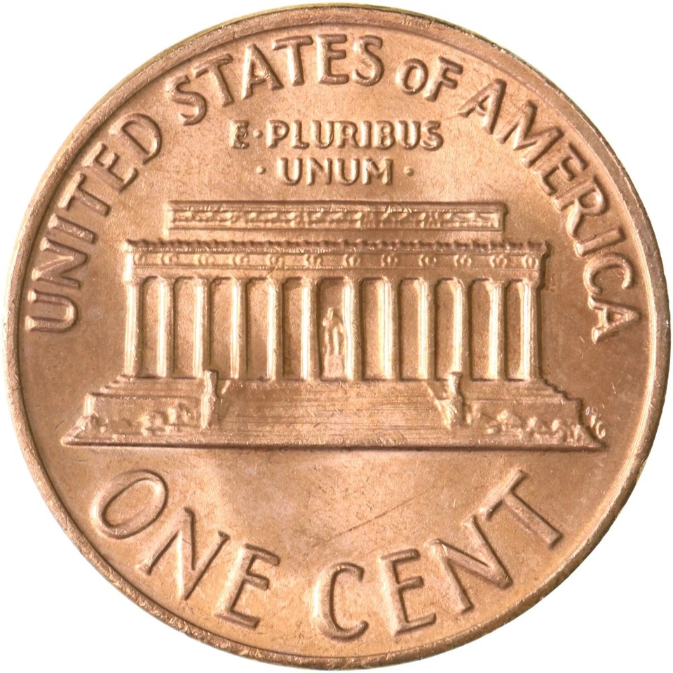 1984 D Lincoln Memorial Penny Brillant Uncirculated (BU) from Mint Set ...