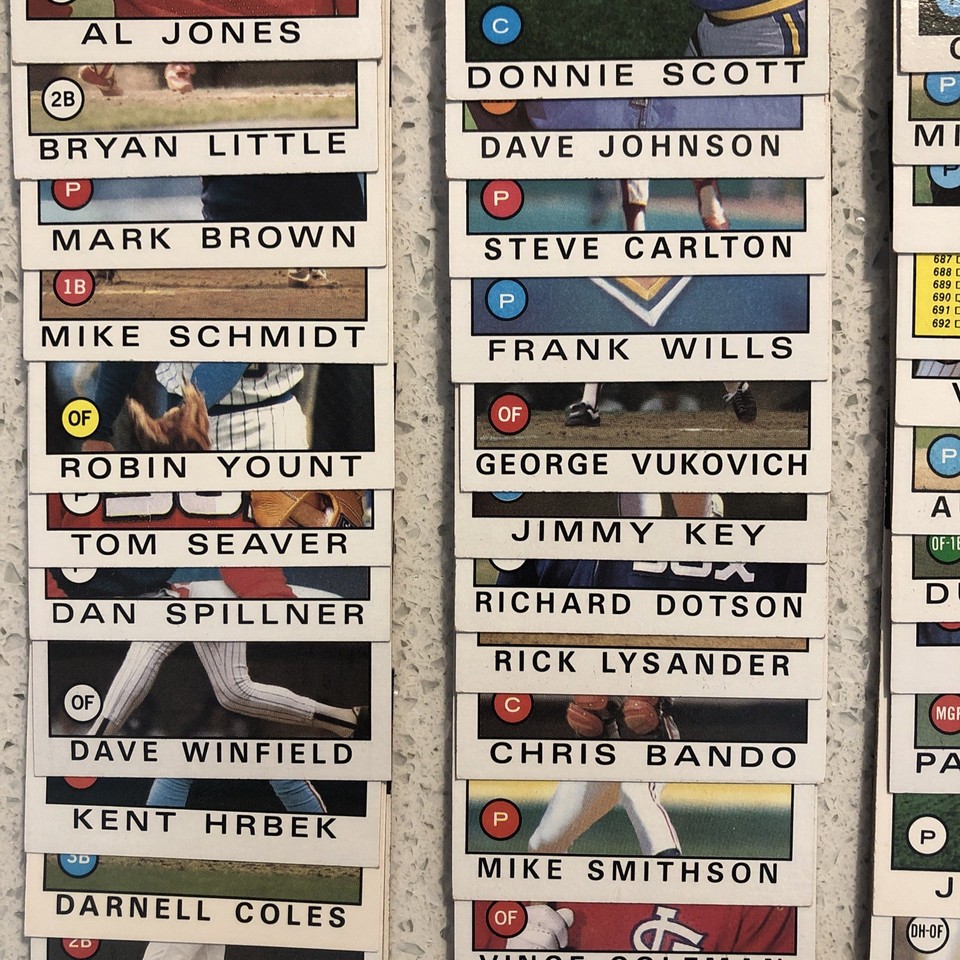 (85) 1986 Topps Baseball Cards Pete Rose Reggie Jackson George Brett ...