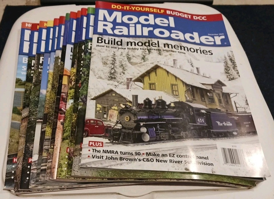 Set Of 12 Model Railroader Magazine 2025 Great Shape | eBay