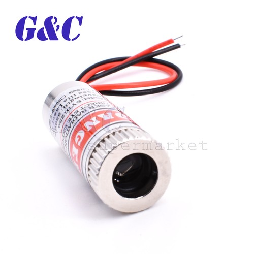 5mW Red Dot Adjustable Laser Module 650NM Focus Stripe Lens Laser Head ...