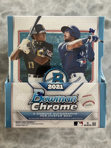 2021 BOWMAN Chrome Baseball Hobby Factory Sealed Master Box 2 Autos 🔥⚾📈 ...