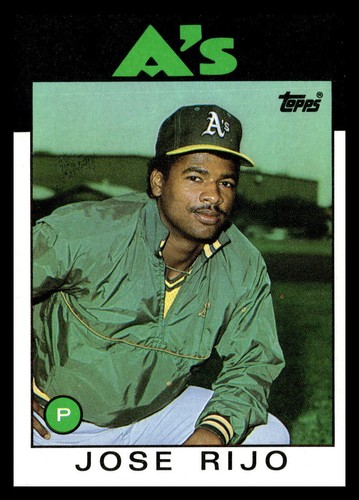 1986 Topps #536 Jose Rijo Oakland Athletics Baseball Card | eBay