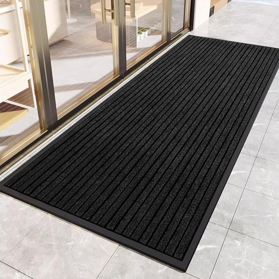 Non Slip Heavy Duty Rubber Barrier Mat Hall Hallway Kitchen Runner Rug ...