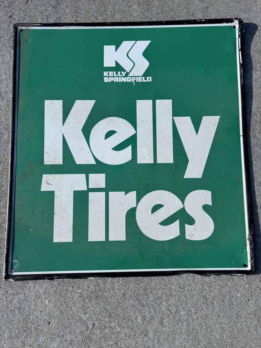 Kelly Tires Logo New Single Sided Kelly Tires Porcelain Neon Sign 48"