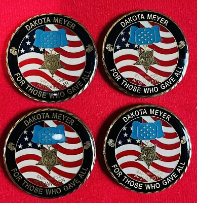 United States Marine Veteran Dakota Meyer MOH Coin War In Afghanistan ...