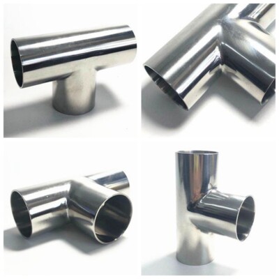 Stainless Steel Equal Tee T Shape Pipe T-Piece Exhaust Tube Polished ...