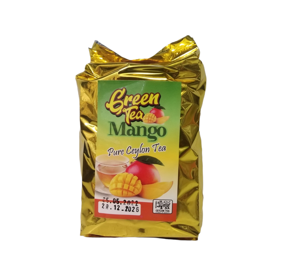 Pure Organic Ceylon Mango Flavored Premium Green Tea Naturel Loose Leaf ...