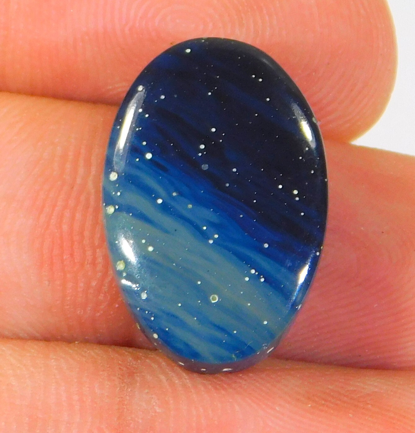 15 CT Excellent Natural Rare Leland Blue 21x14x5mm OVAL Cabochon ...