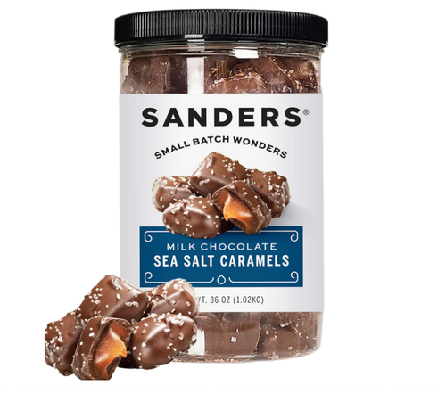 SANDERS Milk Chocolate Sea Salt Caramels Fine Chocolates 36 oz (2 PACK ...