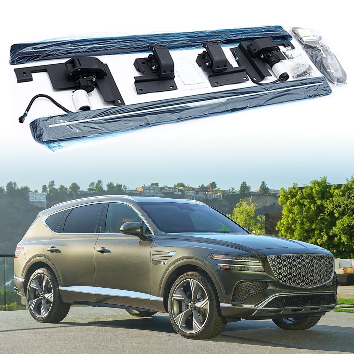 Deployable Electric Running Board Side Step Bars For Genesis GV80 2021 ...