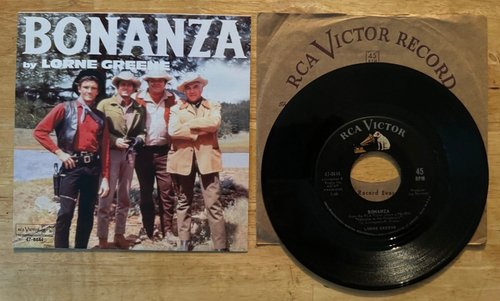 45 SP MOVIE SOUNDTRACK BONANZA BY LORNE GREENE | eBay