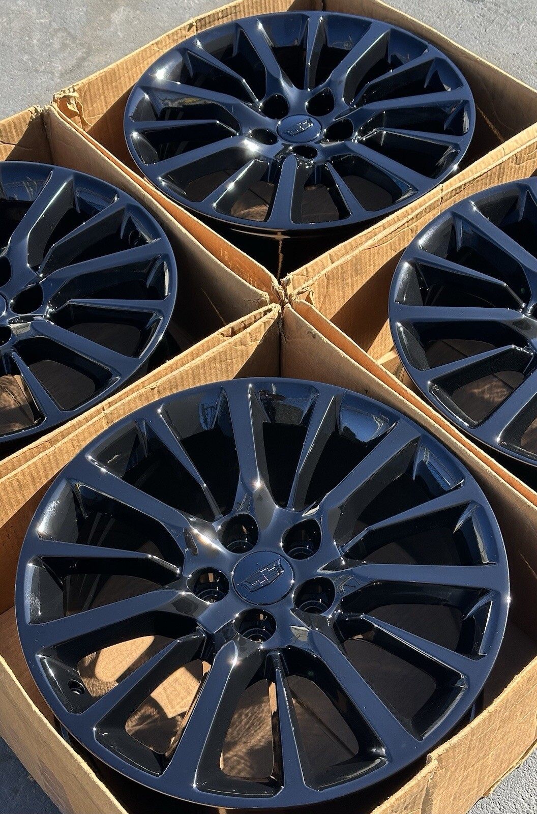 19" Cadillac CT6 XTS Factory Wheels Gloss Black OEM GM Set 4762 | eBay