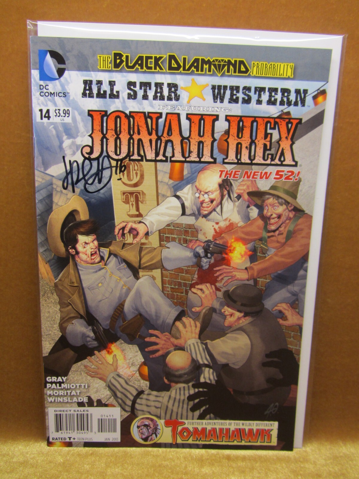 Jimmy Palmiotti Signed All Star Western #14 Feat Jonah Hex (Jan 2012 ...