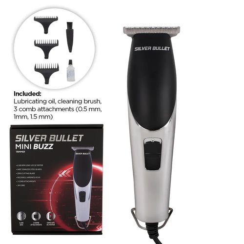 Silver Bullet Mini Buzz Hair Trimmer - For Barbers / Hairdressers ...
