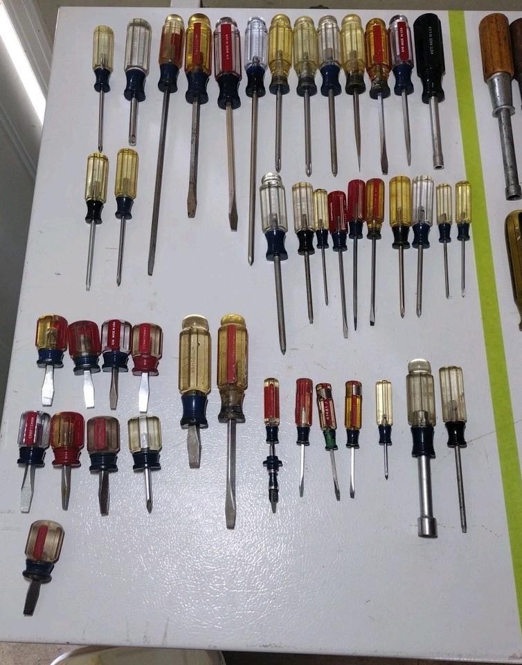Craftsman Stanley USA Screwdriver Lot Of 103. SK Vaco Credo Mac ...