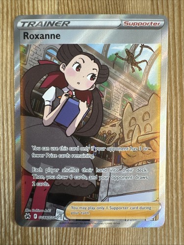 Roxanne - GG66/GG70 - Full Art Rare Crown Zenith Set - Pokemon Card ...