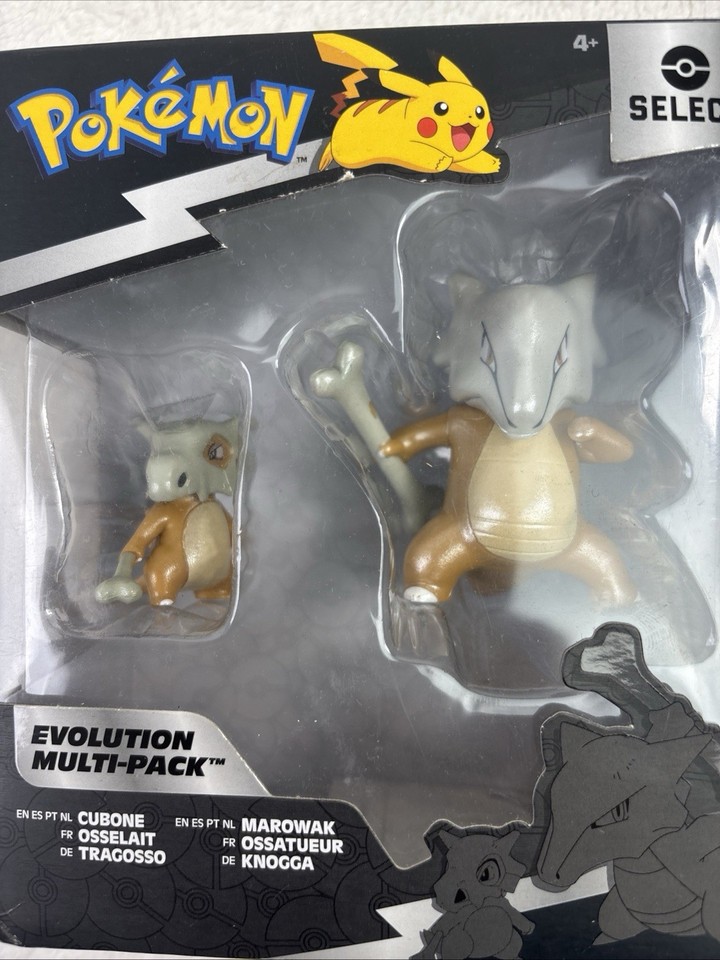 Pokémon Select Cubone & Marowak Evolution Multi-Pack Toy Action Figure ...