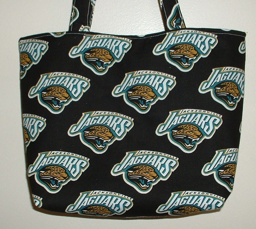 Handmade NFL Football Jacksonville Jaguars Tote Purse Bag | eBay