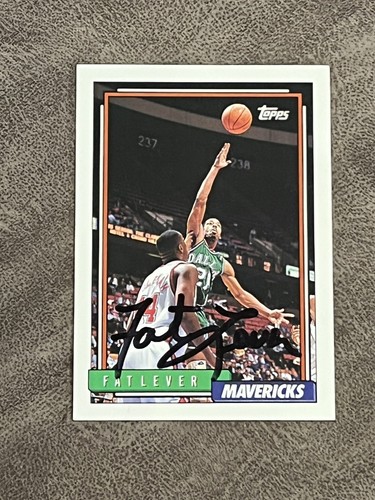1992-93 Topps Fat Lever #144 Mavericks AUTO Signed Autograph! | eBay