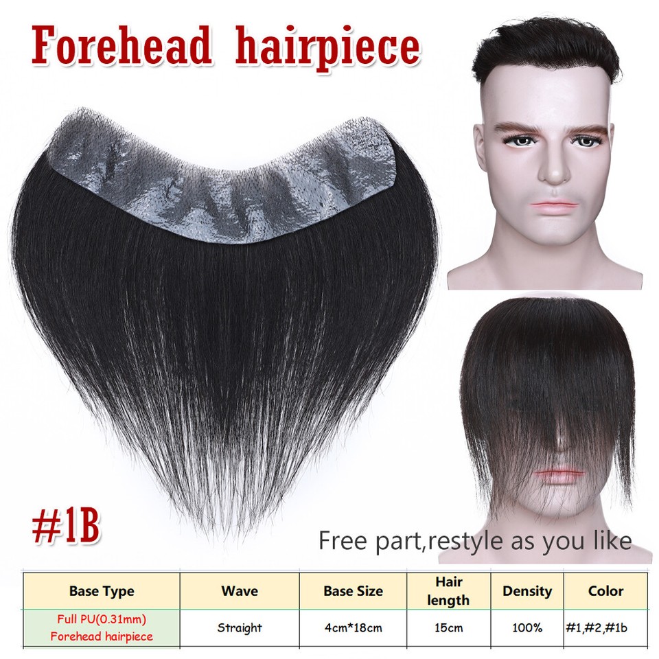 INVISIBLE Remy Human Hairline Hair System For Bald Men Wig Toupee ...