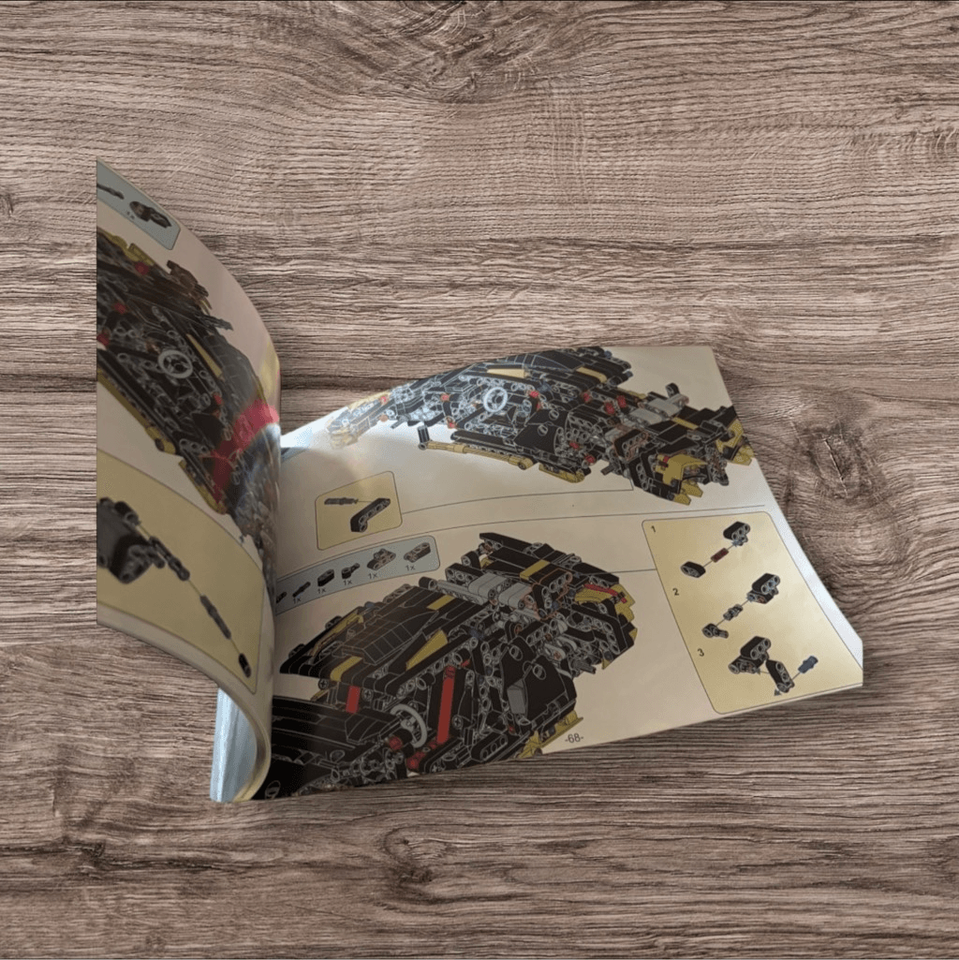 Lego Bugatiti "Black Gold Technology" model car instruction manual | eBay