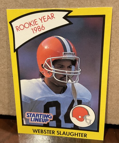 WEBSTER SLAUGHTER 1990 KENNER STARTING LINEUP CARD “ROOKIE YEAR ...