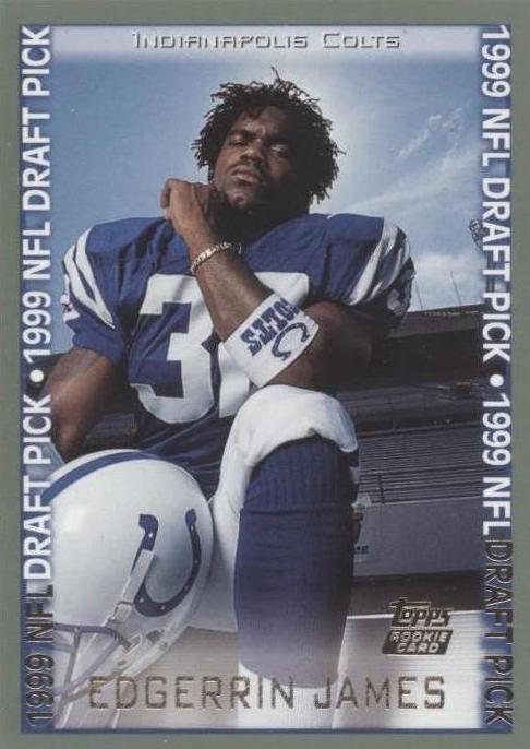 1999 Topps - 1999 NFL Draft Pick Edgerrin James #339 (RC) for sale ...