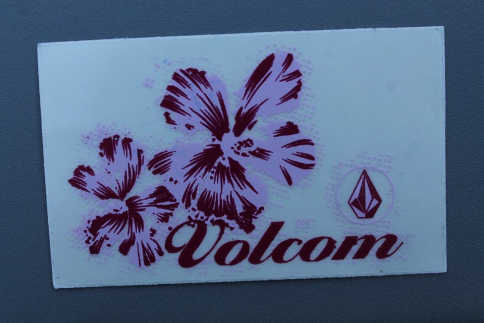 Volcom Stone Clear Pink Sexy Girl Aloha Flower VC2 Vintage ...