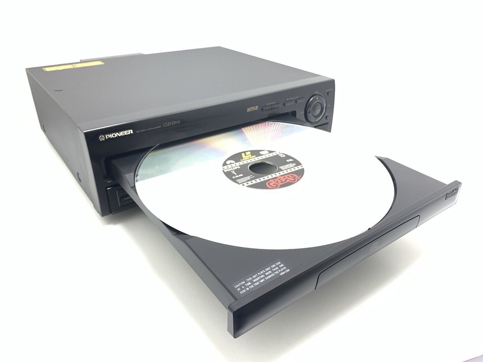 PIONEER CLD D515 CD LD Laser Disc Player 2 SIDEs Vintage PAL NTSC Work ...