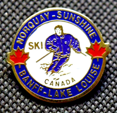 Lake Louise Norquay Sunshine Banff Ski Pin Downhill Skiing Canada | eBay