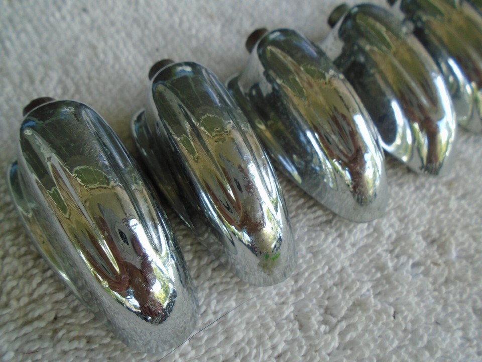 (6) VINTAGE 1970's SLINGERLAND CHROME SMALL TOM FLOOR DRUM LUGS 5-PLY ...