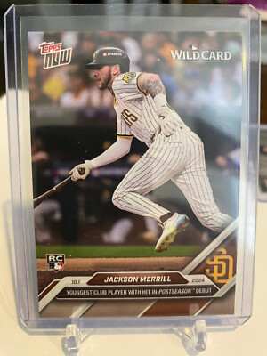 Jackson Merrill WILD CARD #790 2024 TOPPS NOW Card ROOKIE RC PADRES | eBay