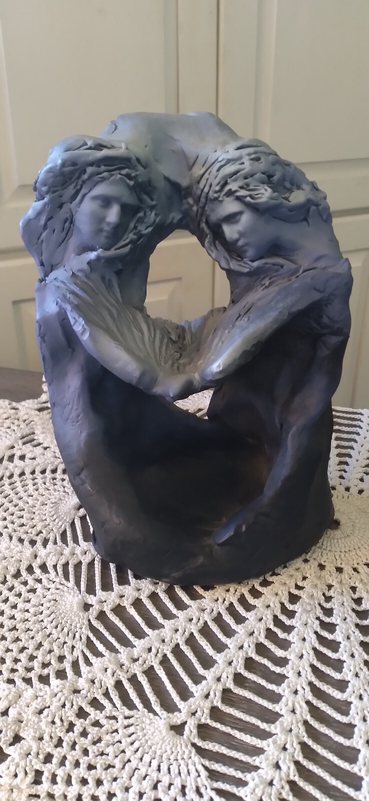ORIGINAL SEAN CORNER SCULPTURE "CREATING THE PASSAGES" SIGNED AND DATED ...