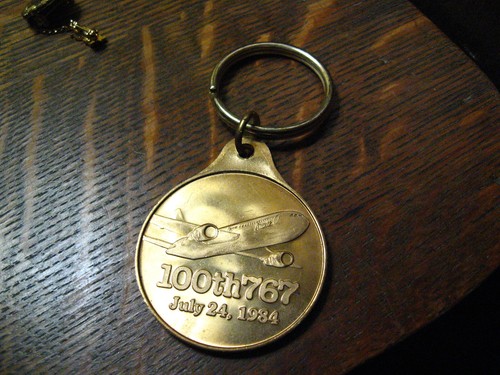 Boeing 747 / 767 Airplane Vintage Keyring - Aviation Production History ...