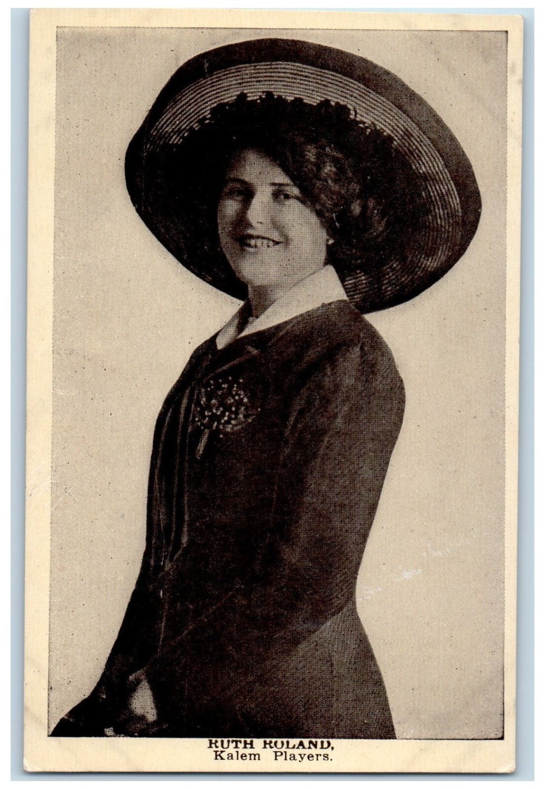 c1910's Ruth Roland Big Hat Actress Theater Vaudeville Advertising ...
